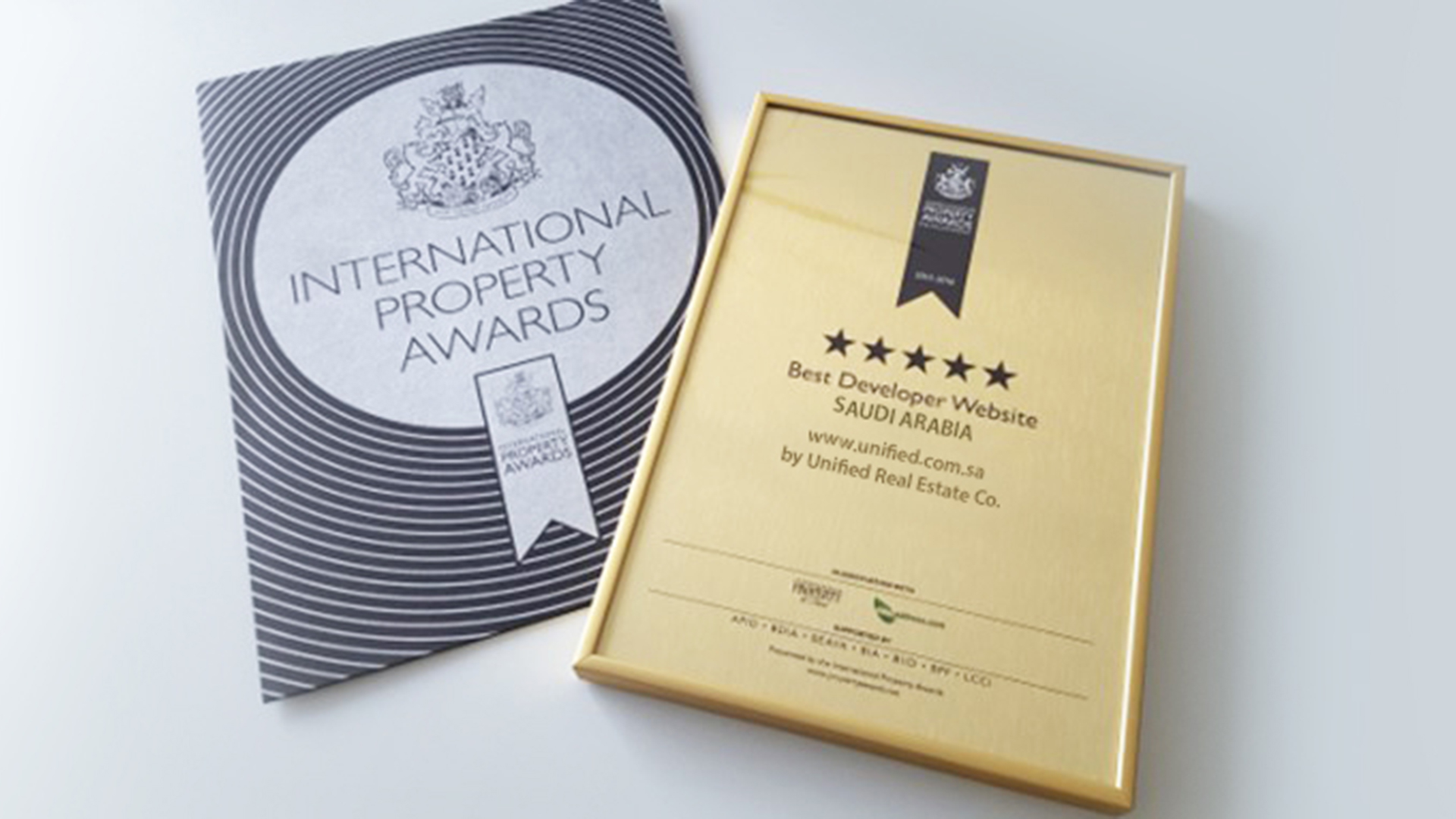 BEST WEBSITE AWARD - Unified Real Estate Development